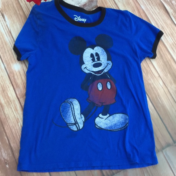 Disney | Tops | Disney Mickey Mouse Royal Blue Authentic | Poshmark